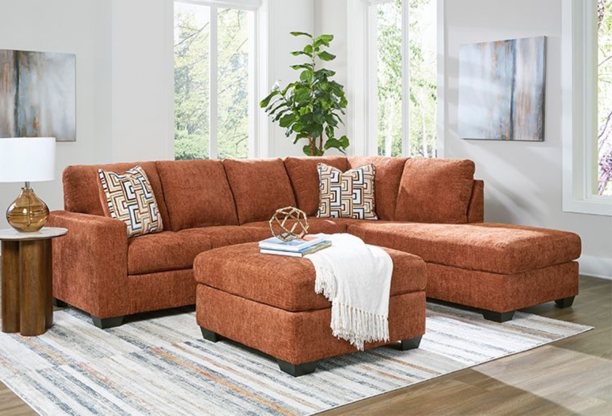 Buy Aviemore Rust 2 PC Sectional - Part# 2430466/17 | Badcock & More
