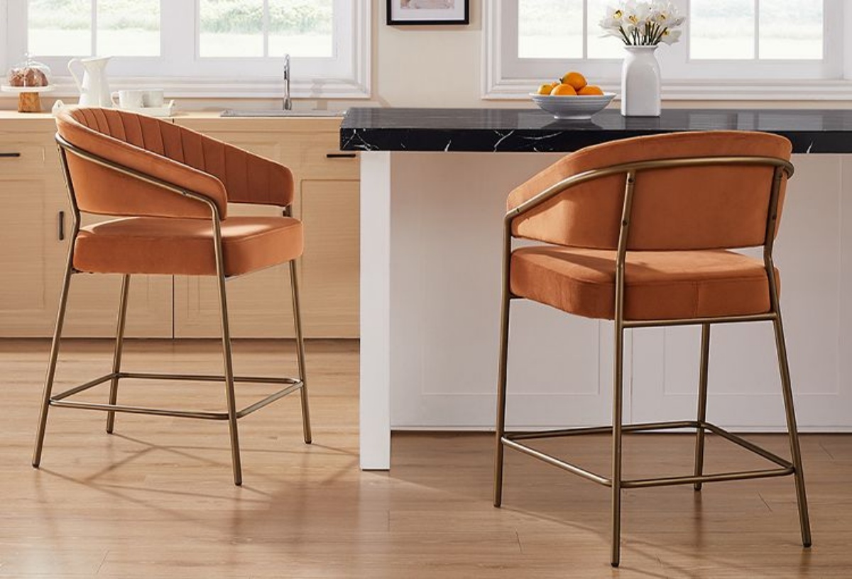Buy Portland Caramel Counter Stool - Part# 249805CARM02U | Badcock & More