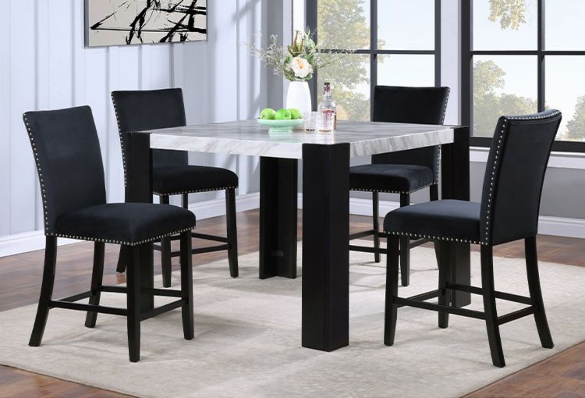 Buy Jetson Faux Marble Counter Height Dining Table - Part# D165-WT ...