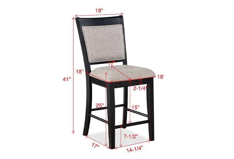 Buy Tinsley Grey 5 PC Counter Height Dining Room - Part# | Badcock & More